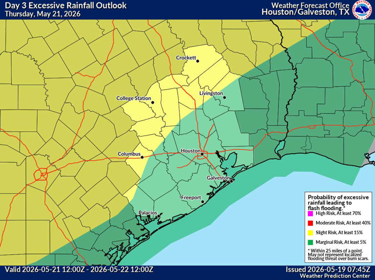 Houston's Memorial Day forecast is getting worse. Here's what to know