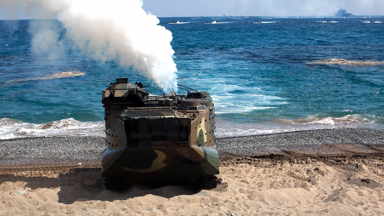 Massive US.-South Korea beach assault drill sends message to the North
