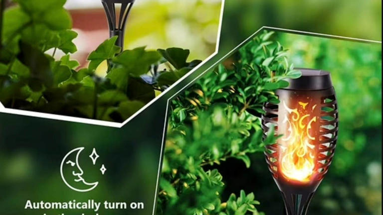 Walmart's 'beautiful' $40 outdoor solar torch lights are now $20 for 6 ...