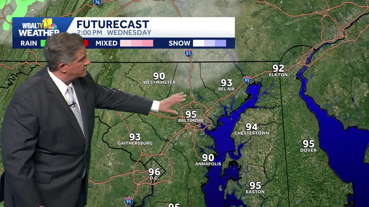 Strong storms will break heatwave