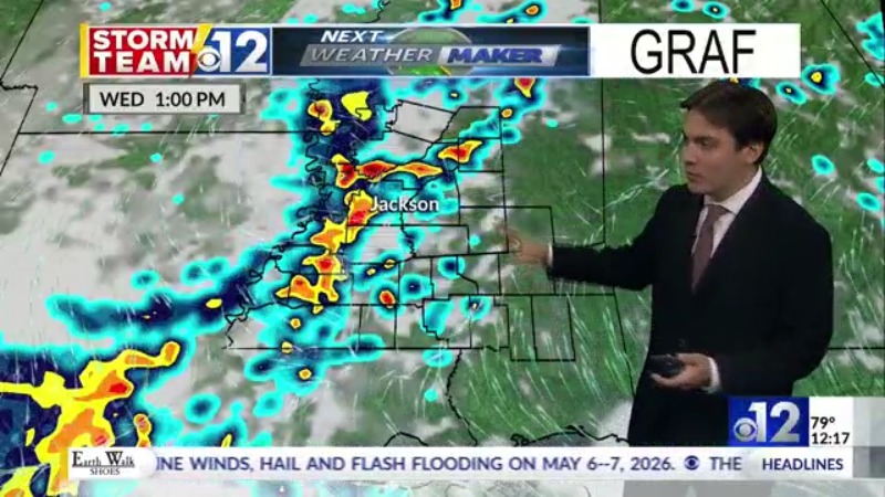 12:00 PM Wednesday weather update
