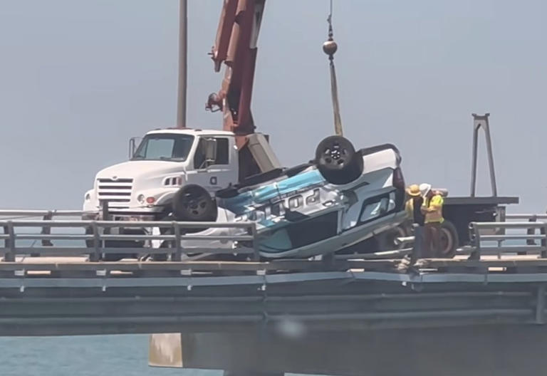Crash involving police car on CBBT; southbound lanes open