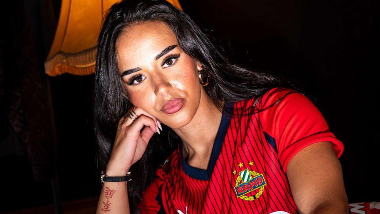 Voetbalster Victoria Leitner-Garcia is nog véél mooier dan haar naam ...