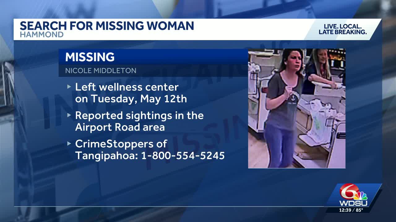 Tangipahoa Parish Sheriffs' Office searching for woman who may be in ...