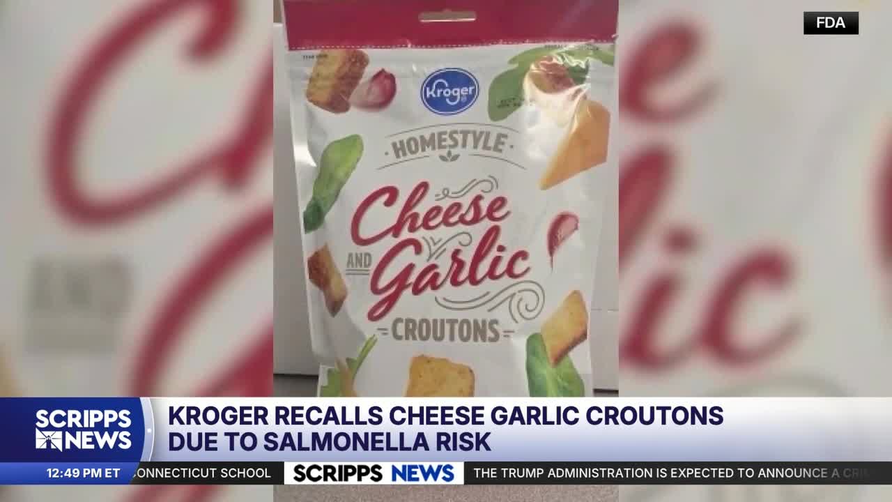 Cheese garlic croutons recalled over potential salmonella contamination