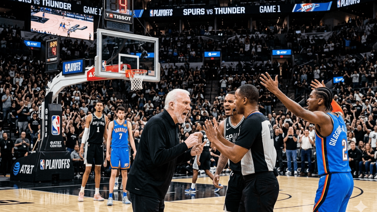 NBA admits critical officiating mistakes in Spurs vs. Thunder Game 1 as ...