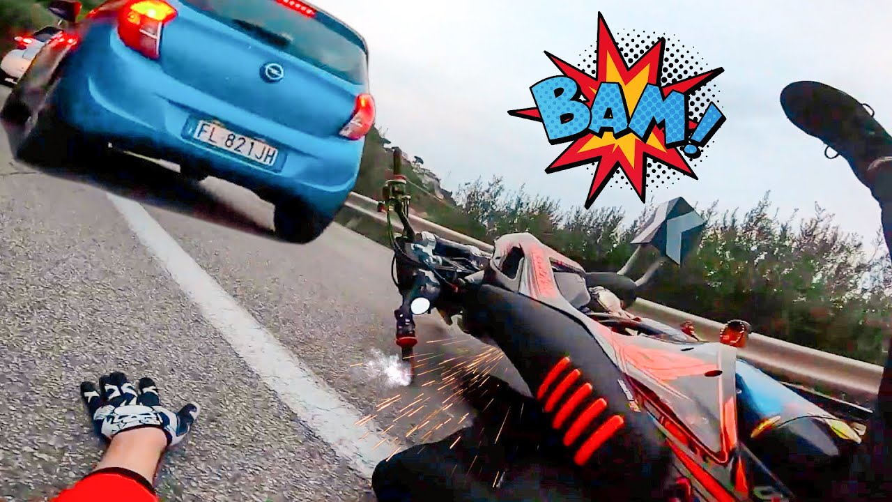 What happened when bikers met bad drivers?