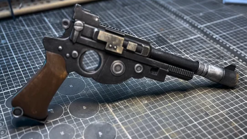 This modified toy blaster looks like a movie prop