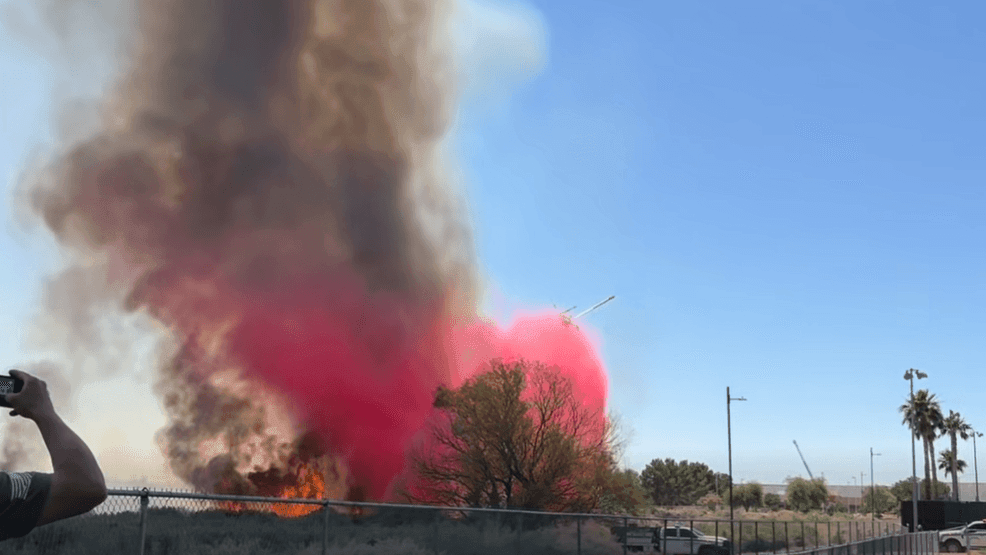 Mesquite crews, federal agencies battle Virgin River wildfire, air ...