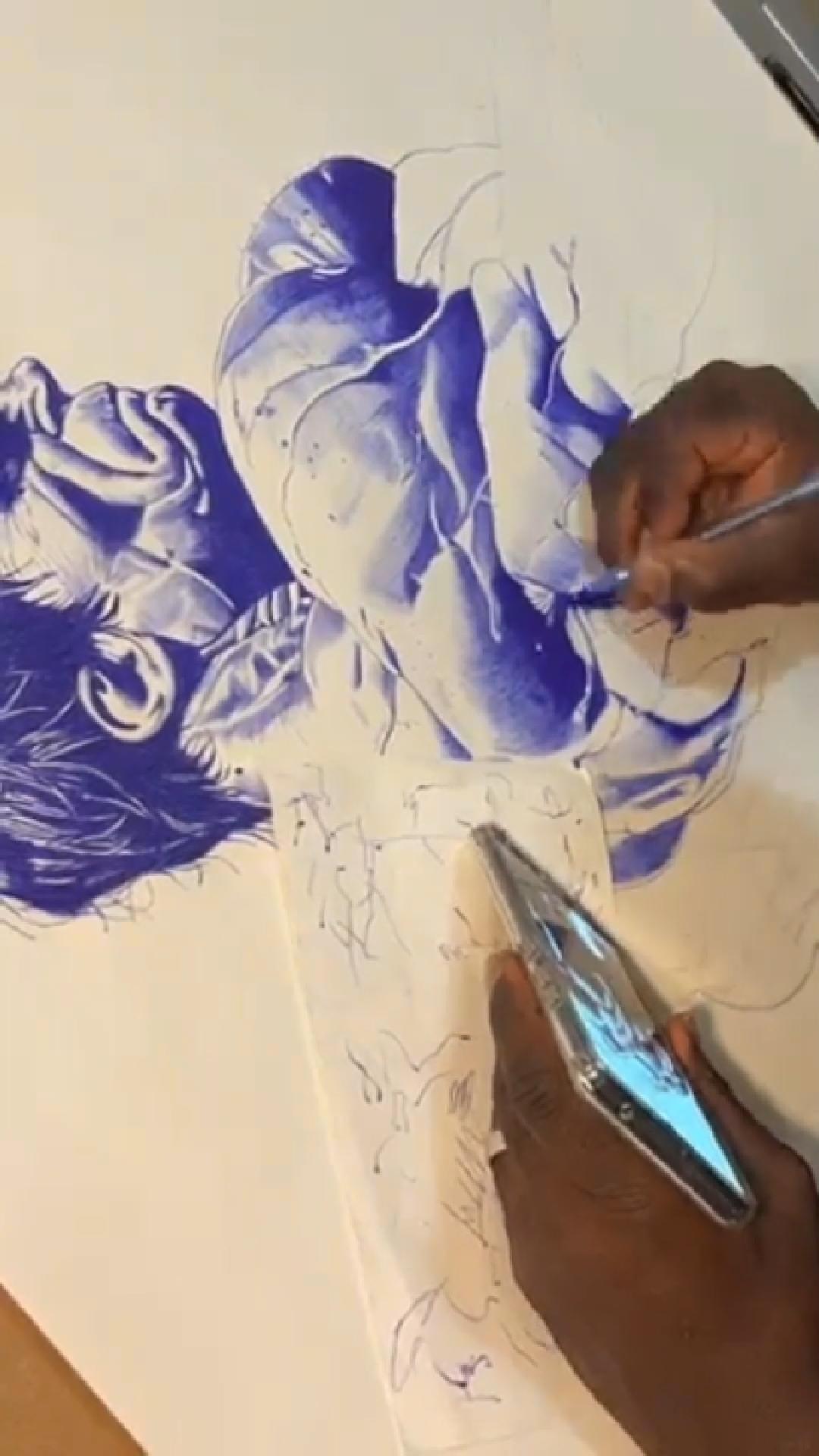 Flexing Hulk drawing came to life