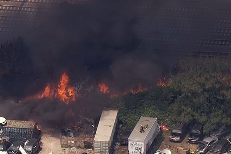 Major Amtrak line halted after brush fire erupts near tracks in record ...