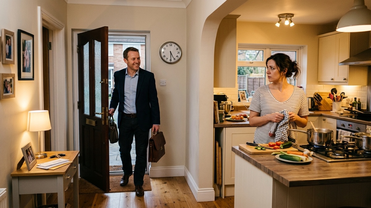 Husbands who suddenly start coming home on time are often already ...