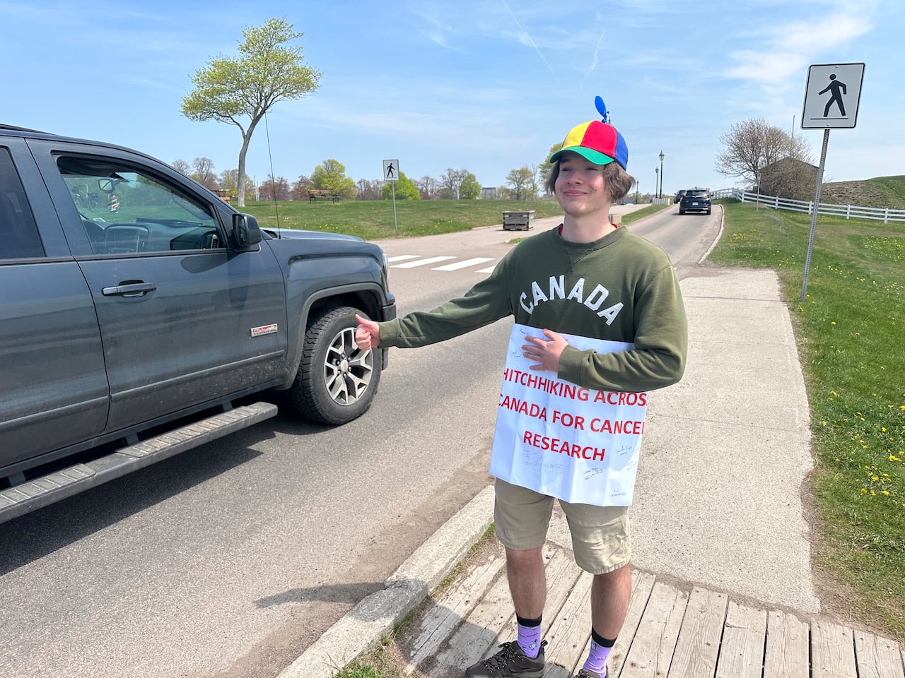 Hitchhiking across Canada for cancer research