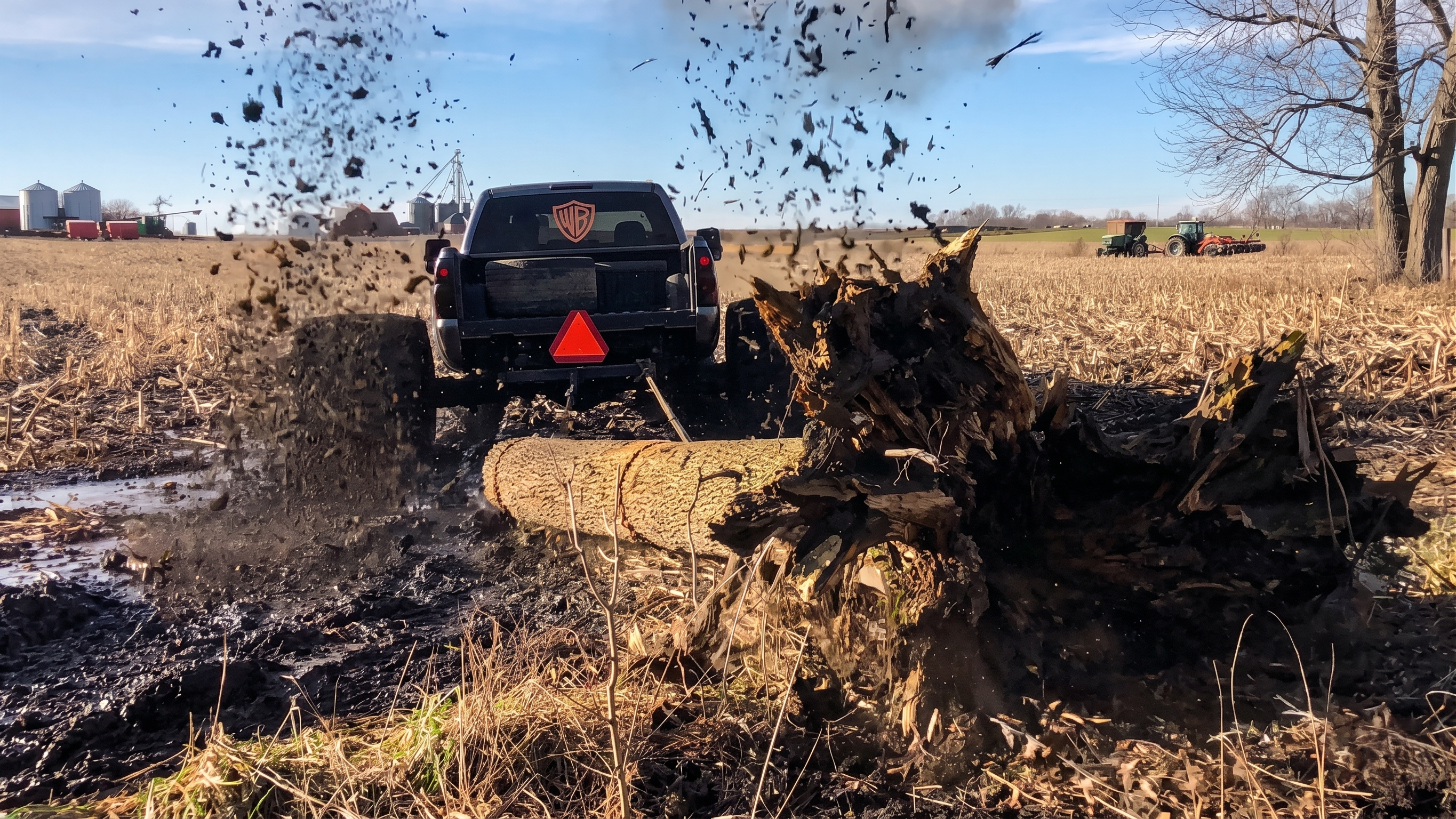 They dragged a 1200 lb log through a swamp - it almost ended horribly