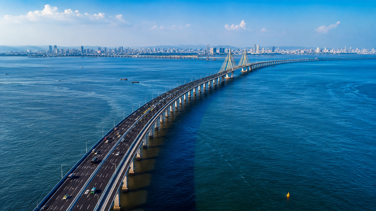India's $130 billion highway network, 22km sea bridge, and glacier ...
