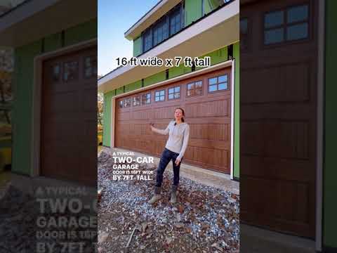 How to choose the right garage door size for your home build