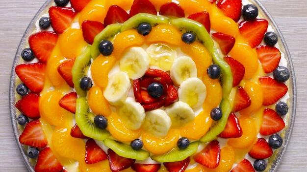 Mouthwatering fruit pizza