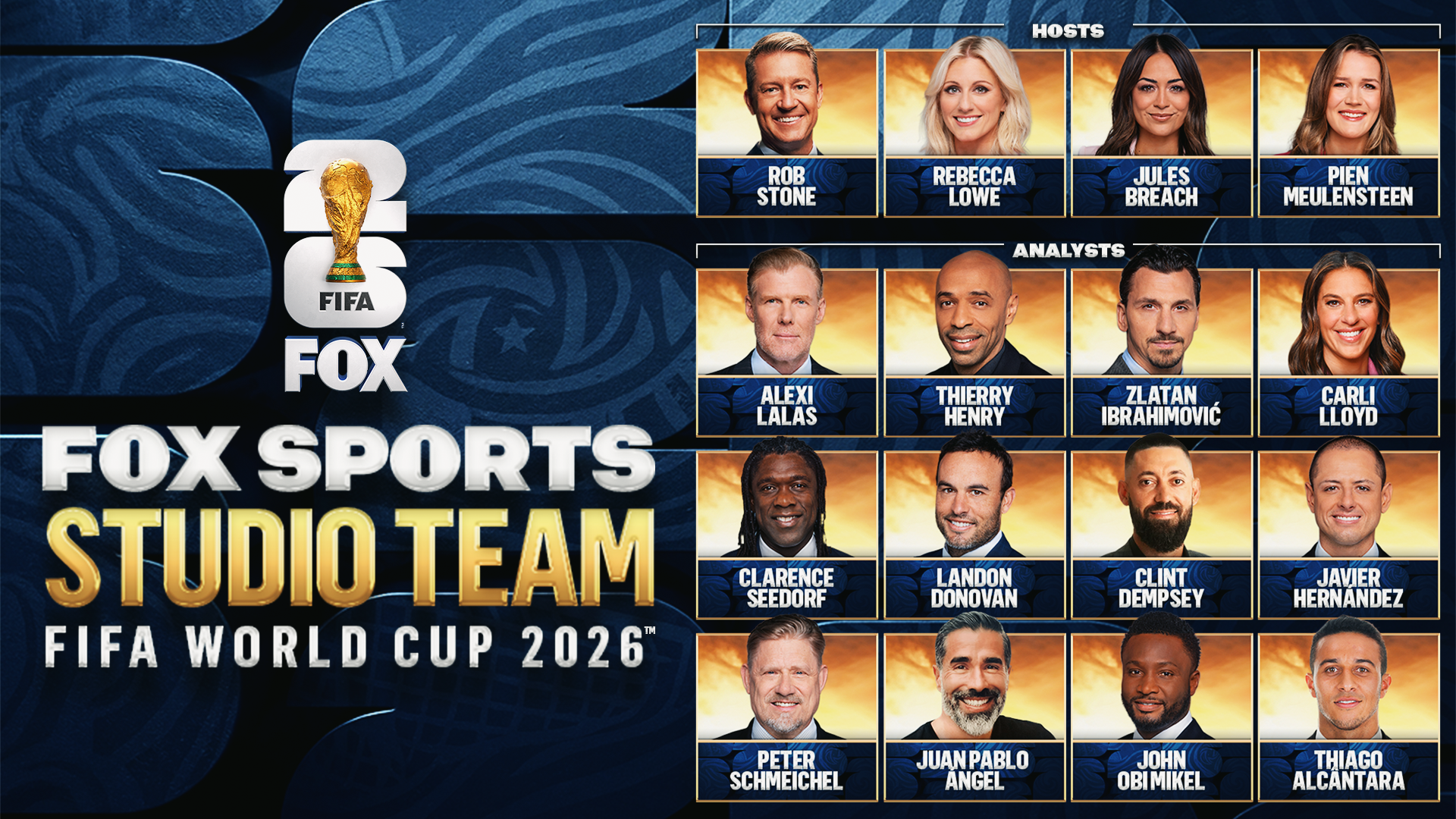 FOX Sports unveils full studio team lineup for 2026 FIFA World Cup