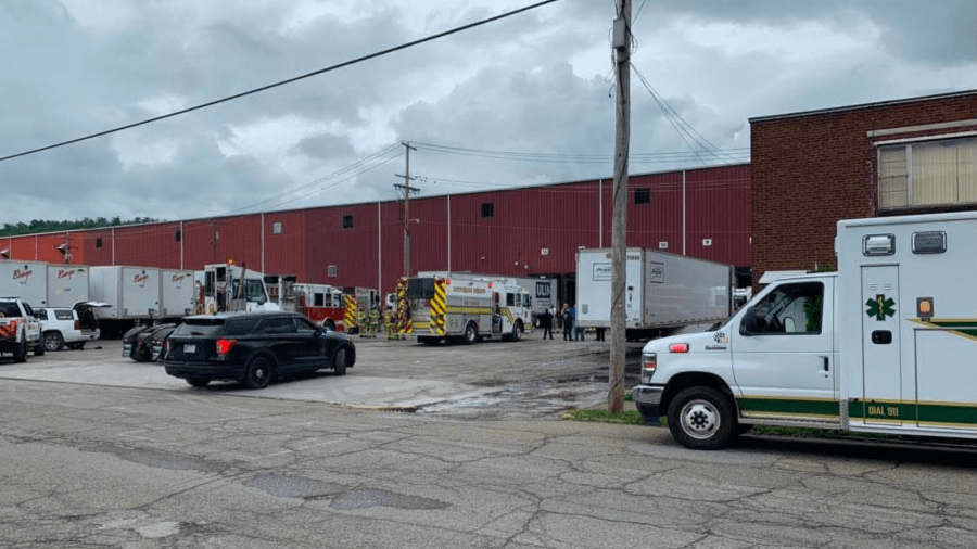 Fire at Eagle Manufacturing in Brooke County