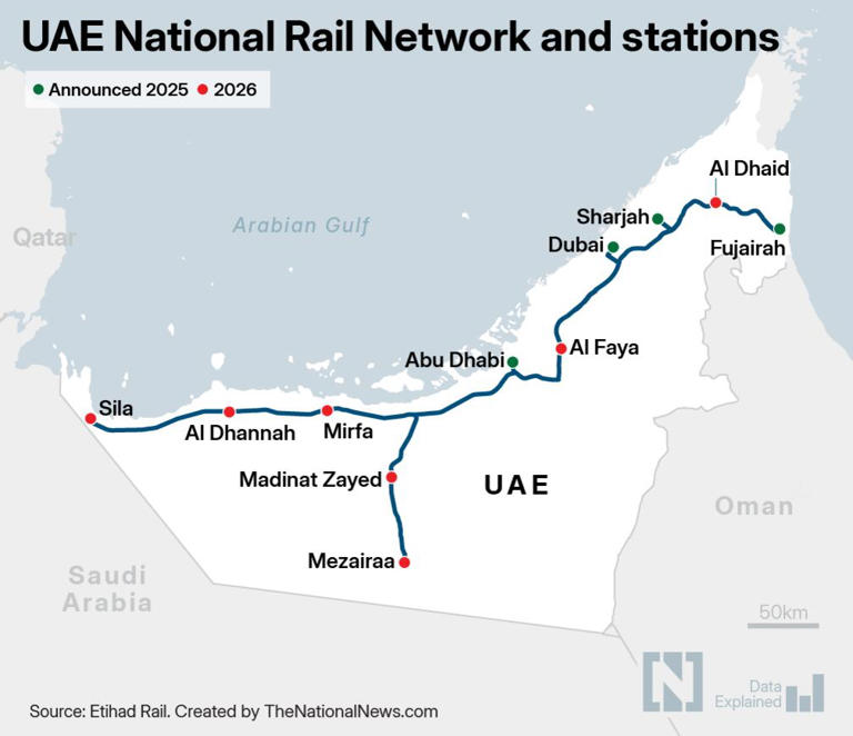 The inside track on the first Etihad Rail passenger station to be completed