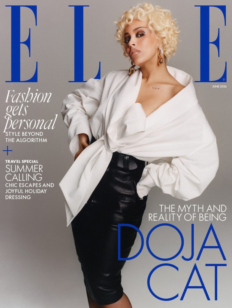 Doja Cat strikes a pose in Saint Laurent on the June 2026 cover of ...