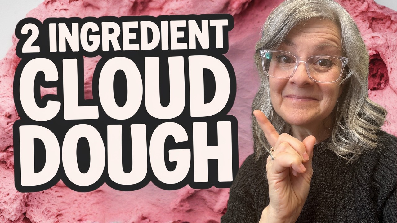 Make cloud dough at home! 2 ingredients only