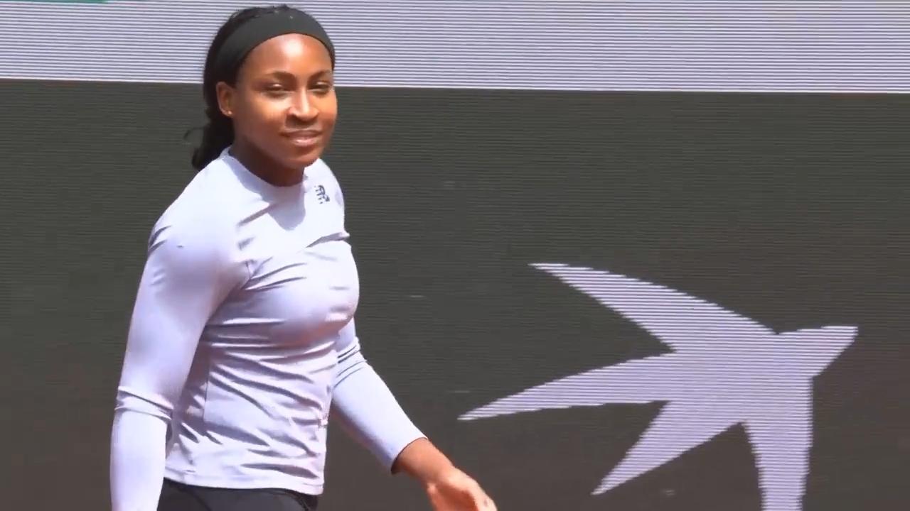 Gauff and Zheng train on Wednesday ahead of French Open campaigns