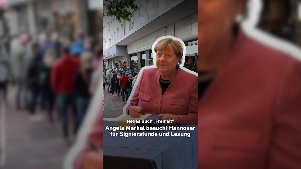 Angela Merkel besucht Hannover für Signierstunde und Lesung