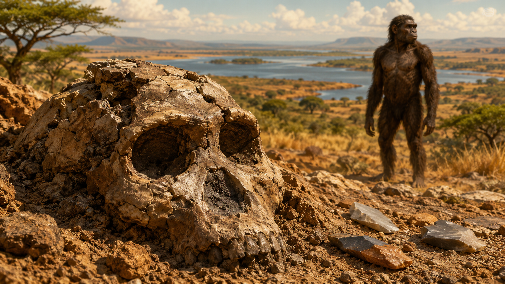 The flat-faced human relative from Kenya that still puzzles scientists