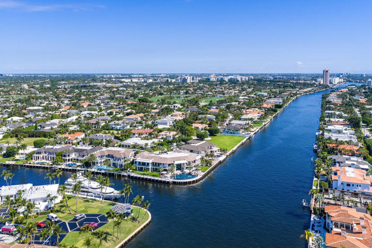 Rare waterfront megamansion inside exclusive Boca Raton enclave sells ...
