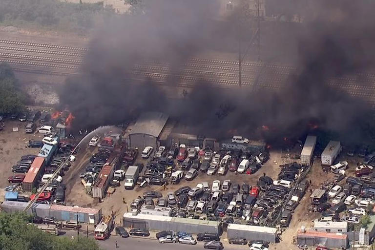 Major Amtrak line halted after brush fire erupts near tracks in record ...