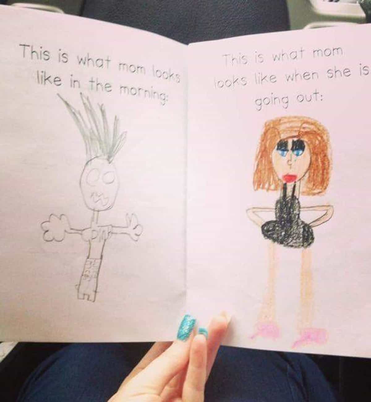 Kids drawings that reveal a lot about the adults in their lives