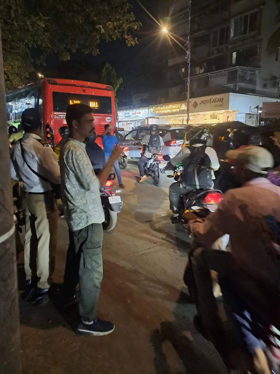 Pillion rider crushed by BEST bus after biker applies sudden brake to ...