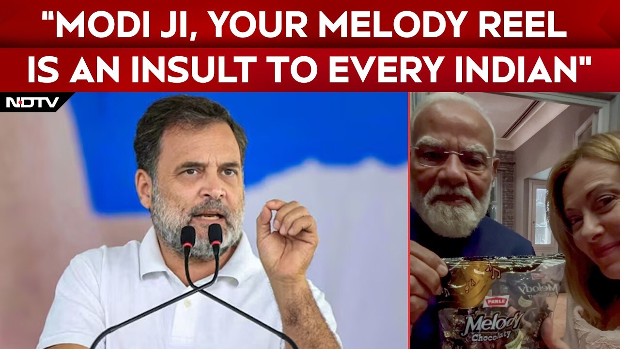 Rahul Gandhi attacks PM Modi: "Modi ji, your melody reel is an insult ...
