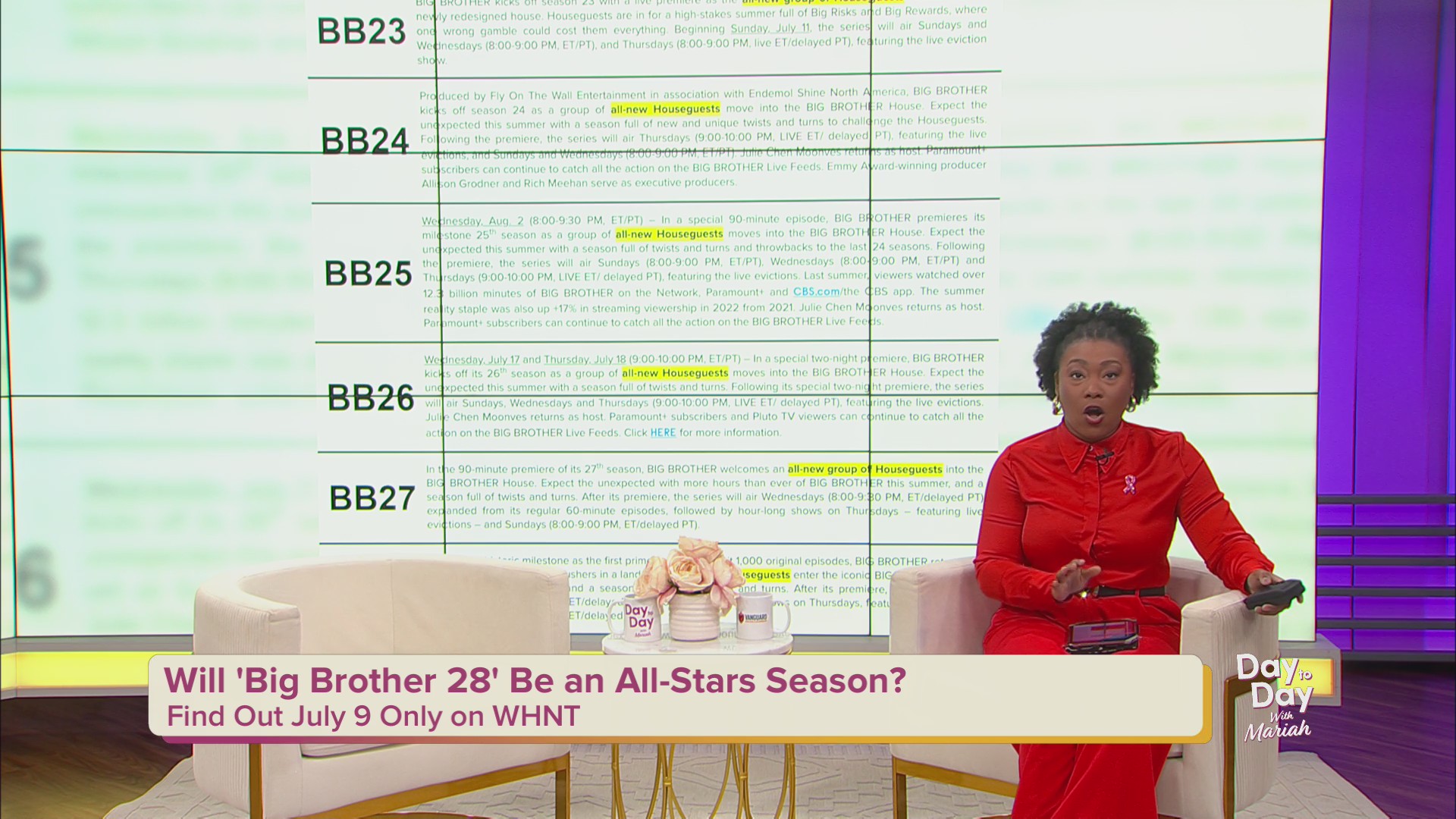 Will 'Big Brother 28' be an all-stars season? | May 20, 2026 | Day to ...
