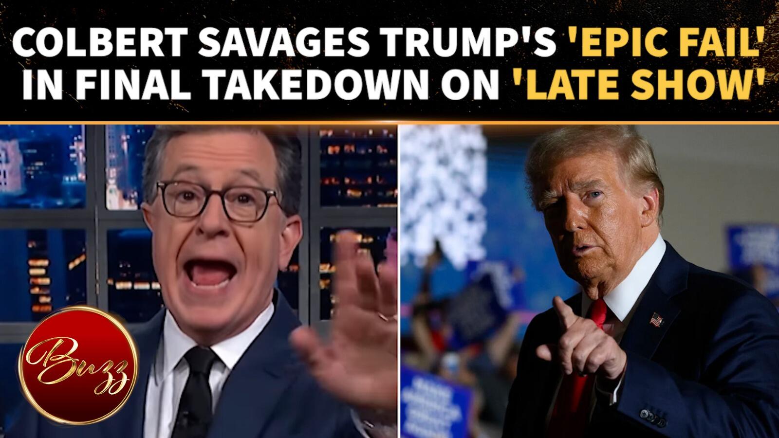 Stephen Colbert torches Trump in brutal monologue ahead of 'The Late ...