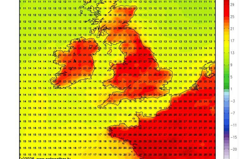 Ireland hot weather maps reveal exact counties set for 2026's warmest ...