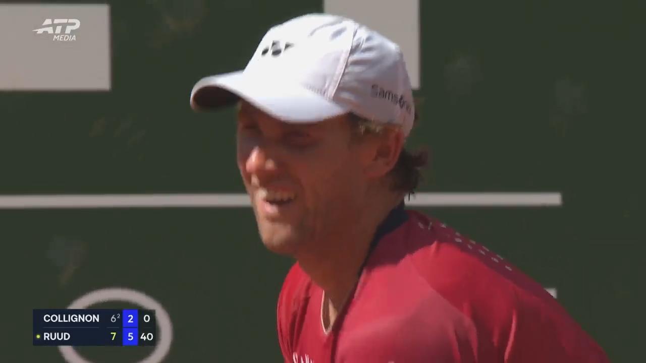 Ruud defeats Collignon at Geneva Open