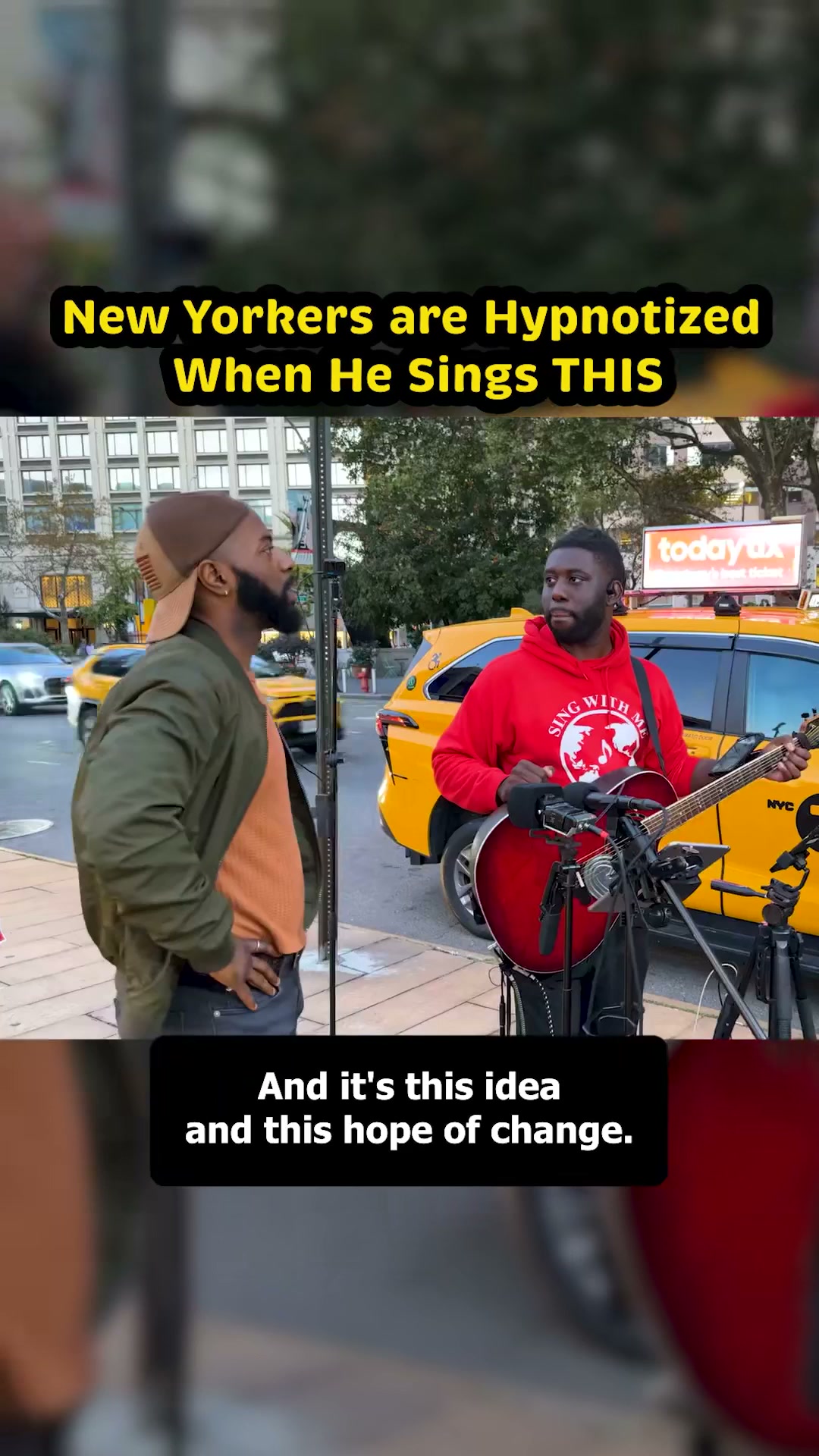 He captivates the crowd when he starts to sing!