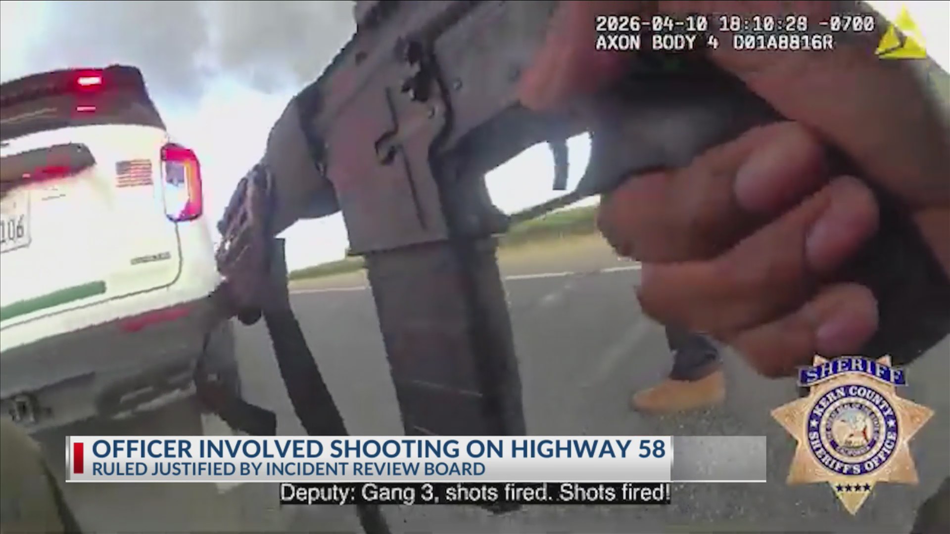 Body worn camera footage shows officer-involved shooting on Hwy 58
