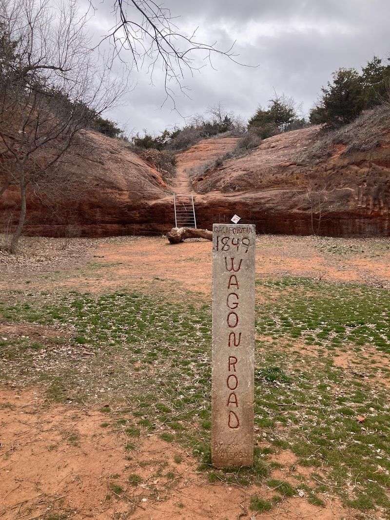 This hidden Oklahoma canyon holds the ghosts of pioneer wagons carved ...