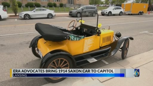 Equal Rights Amendment advocates bring historic Saxon car to Capitol