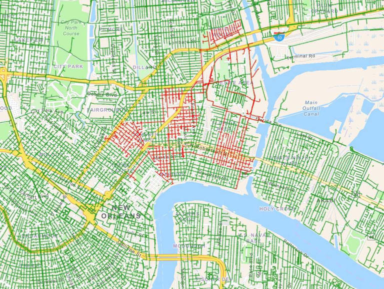 Large power outage reported in St. Claude, Seventh Ward, Tremé