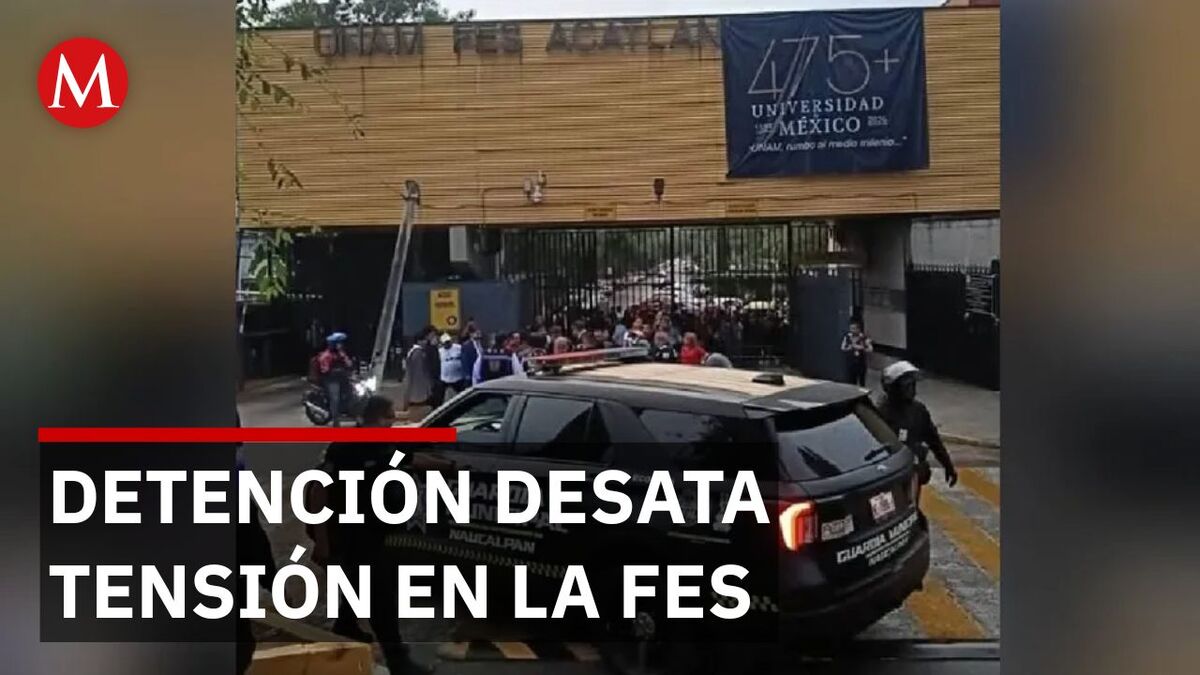 Policías ingresan a FES Acatlán tras una detención