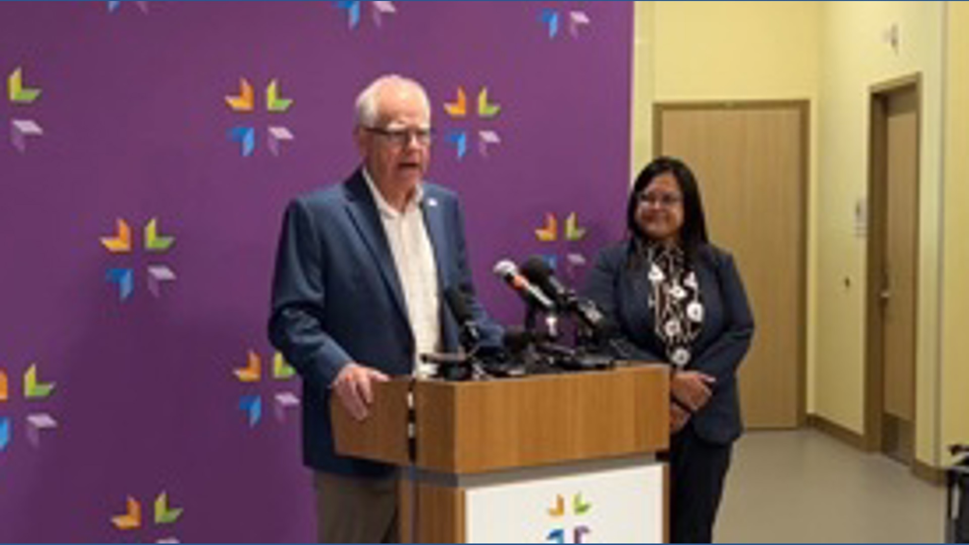 Governor Tim Walz speaks on HCMC funding