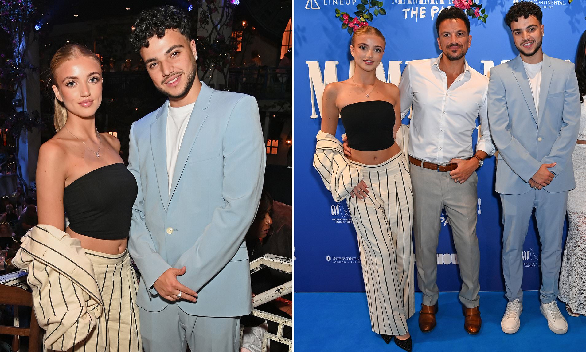 Princess and Junior Andre have a family night out with dad Peter amid ...
