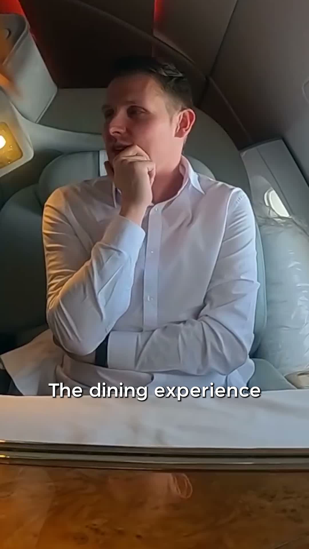 Inside the Emirates first class dining experience
