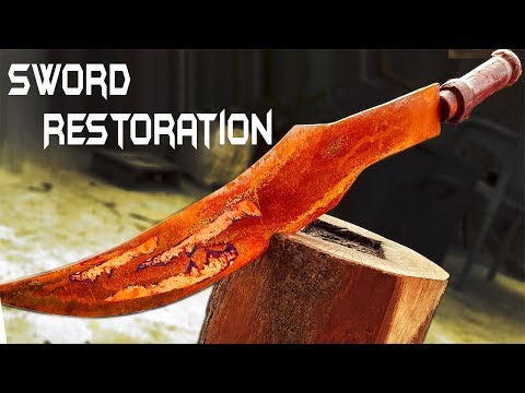 Restoring a rusted Greek sword