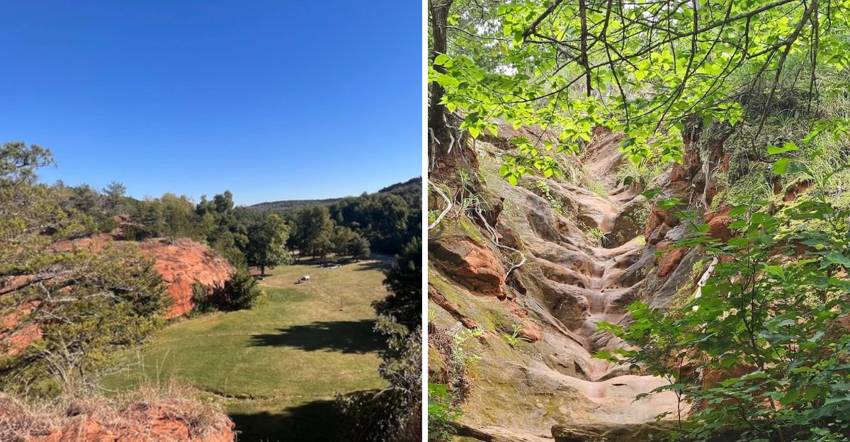 This hidden Oklahoma canyon holds the ghosts of pioneer wagons carved ...