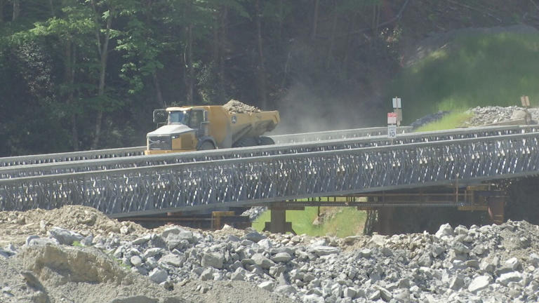 Progress made rebuilding Helene-damaged I-40 in western NC